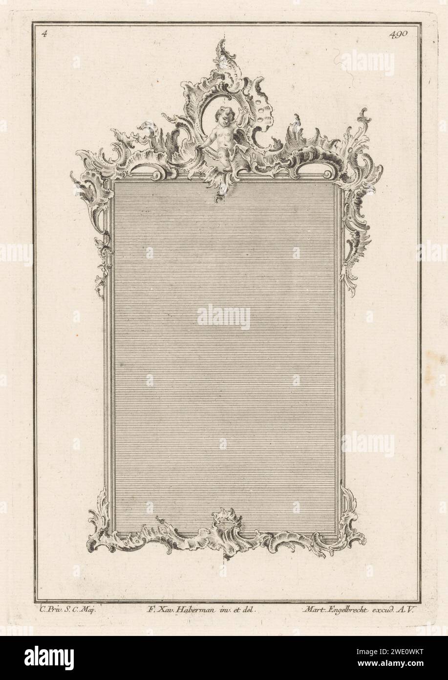 Spiegel, Anonymous, after Franz Xaver Habermann, 1731 - 1756 print ...