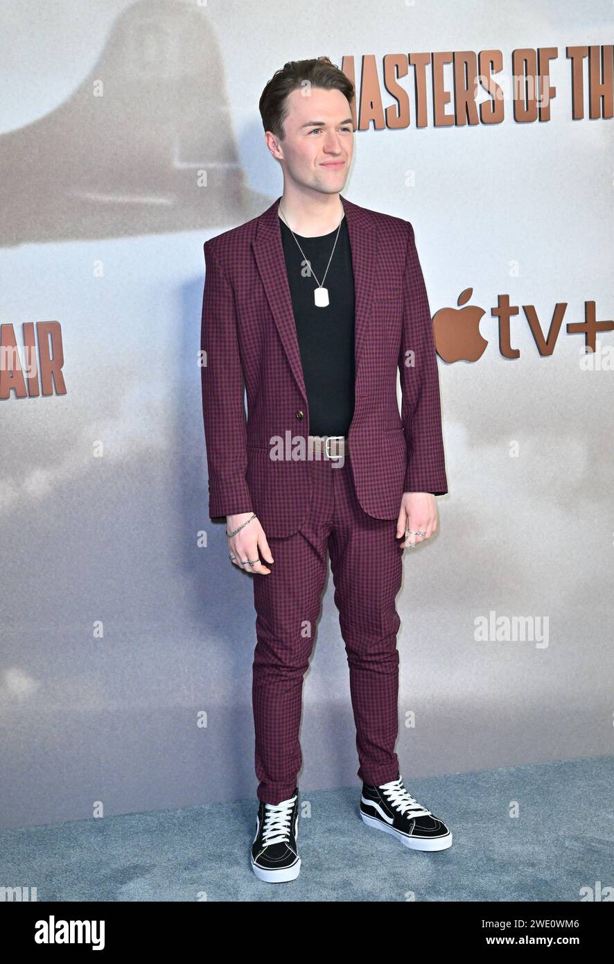 London, UK. 22nd Jan, 2024. Luke Coughlan on the Red Carpet for the UK ...