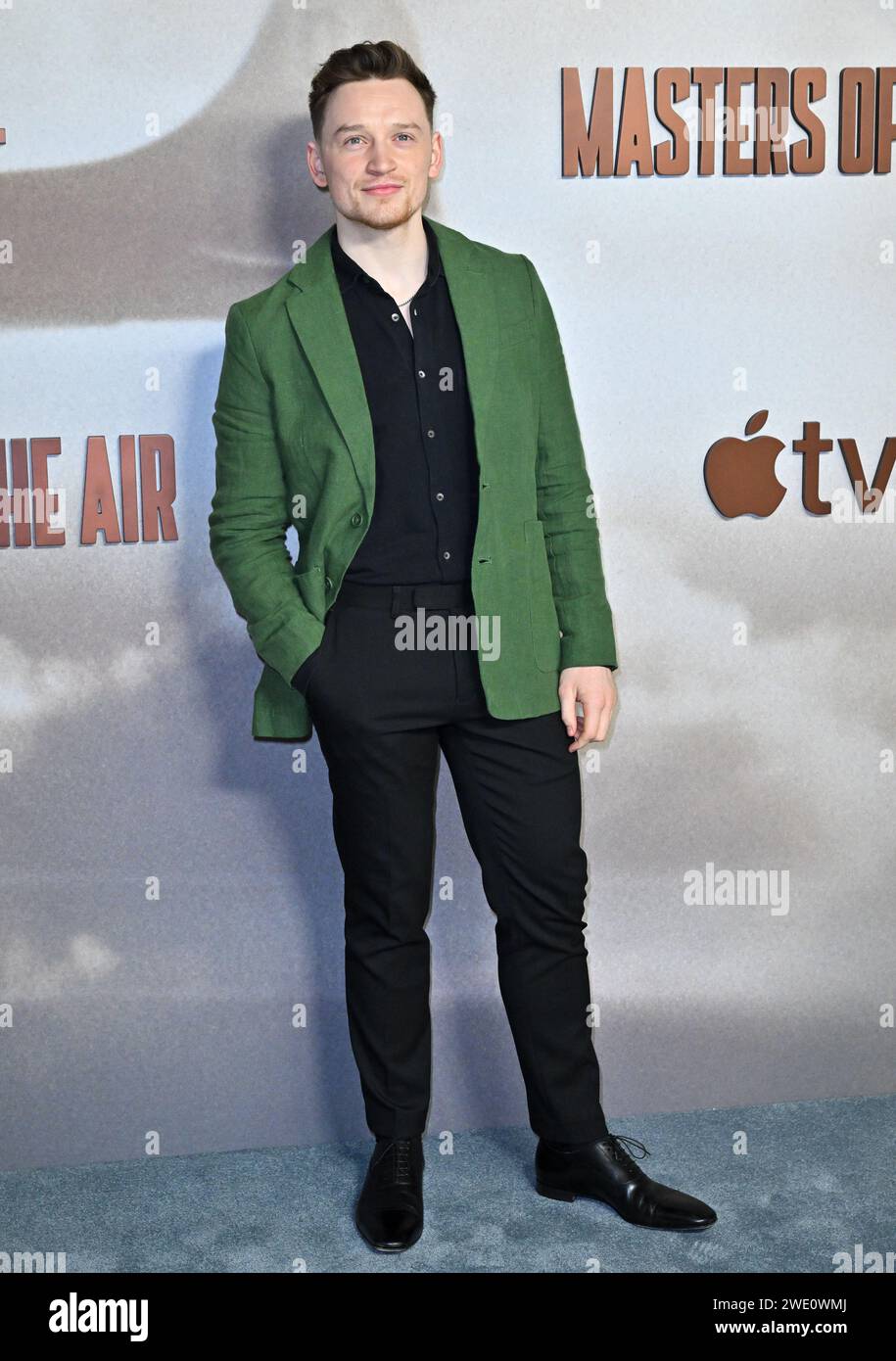 London, UK. 22nd Jan, 2024. Louis Greatorex on the Red Carpet for the ...