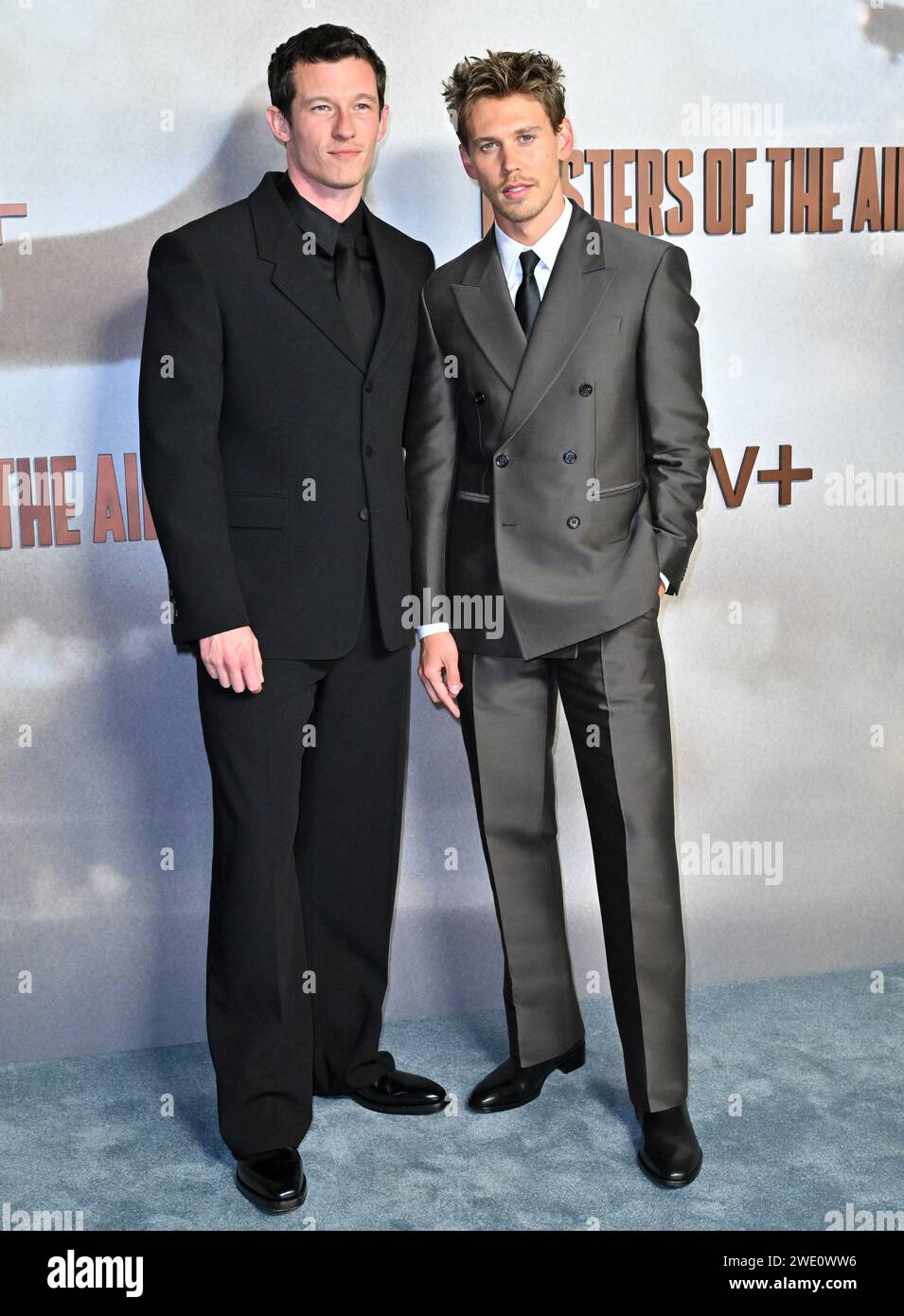 London, UK. 22nd Jan, 2024. Callum Turner (L), Gary Goetzman (C) and ...