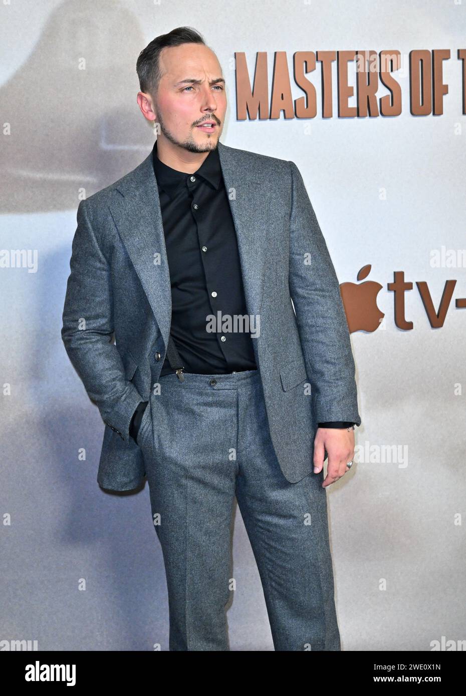 London, UK. 22nd Jan, 2024. Elliot Warren on the Red Carpet for the UK ...