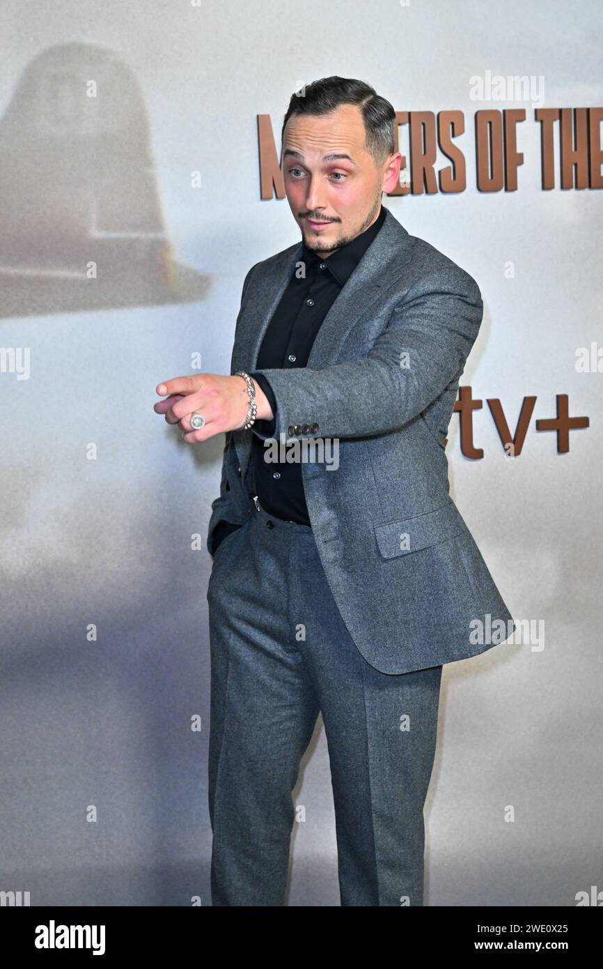 London, UK. 22nd Jan, 2024. Elliot Warren on the Red Carpet for the UK ...