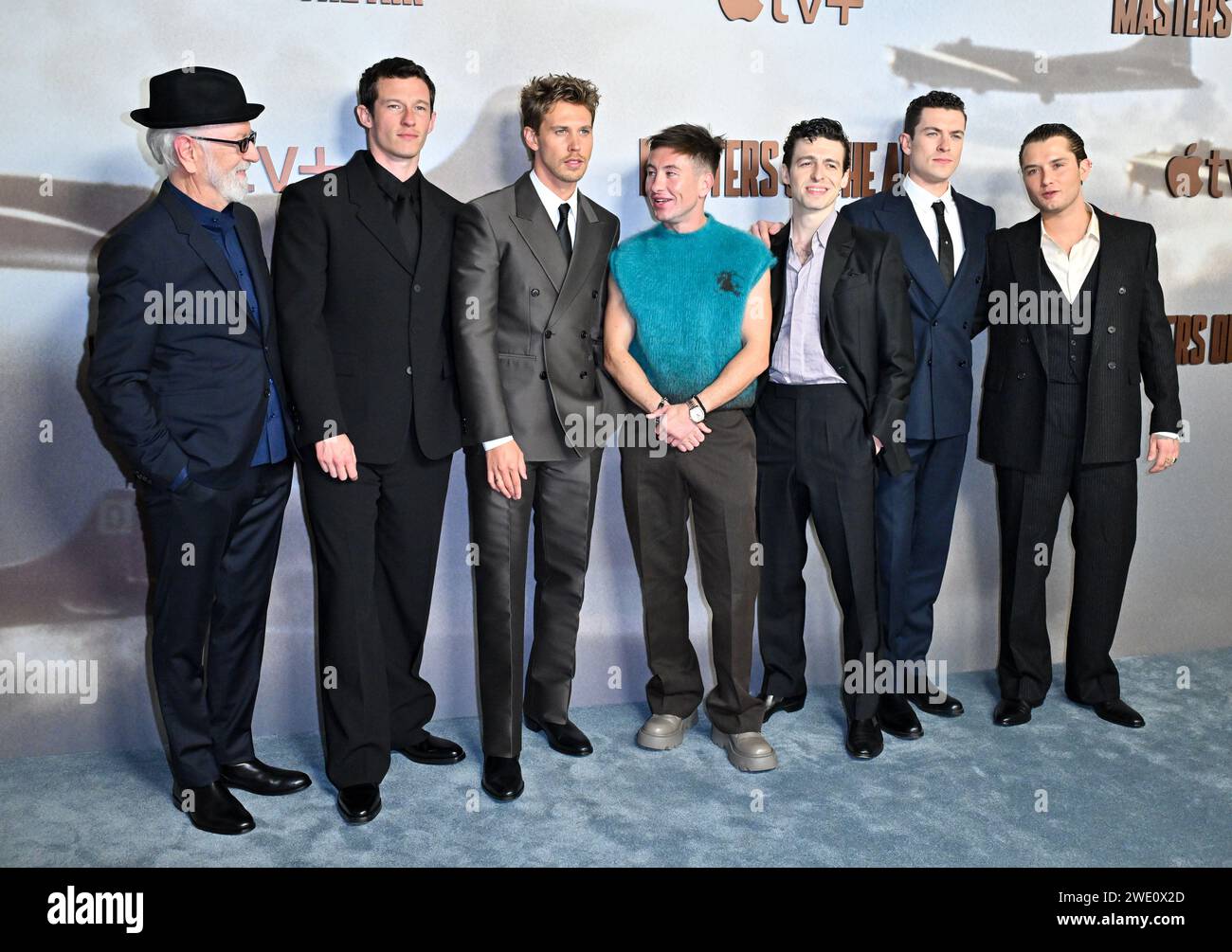 London, UK. 22nd Jan, 2024. (L to R) Gary Goetzman, Callum Turner ...