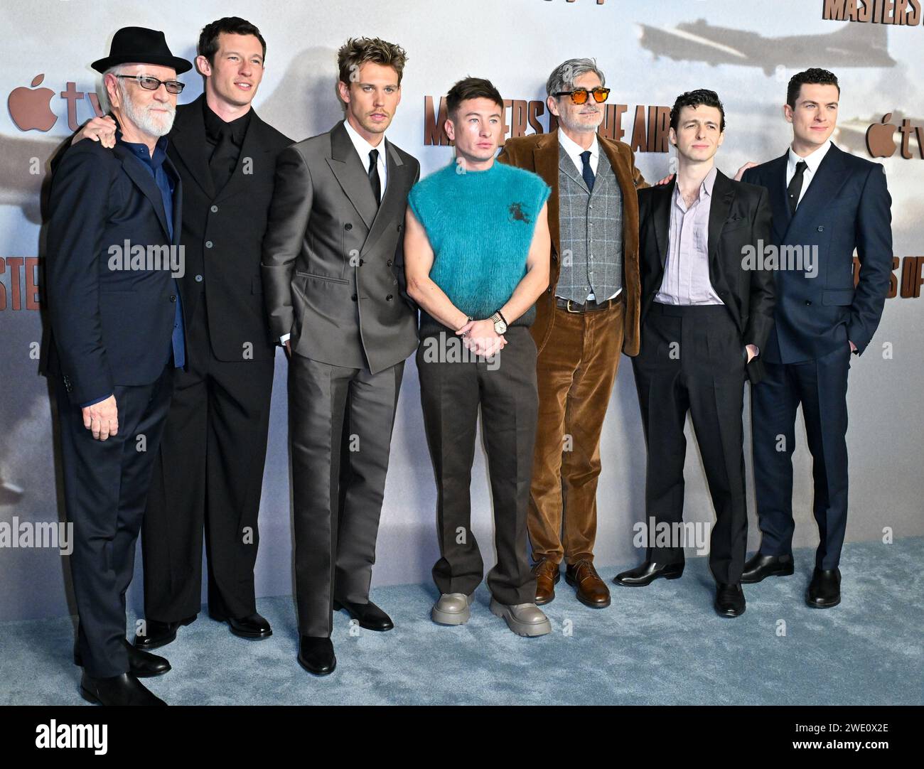 London, UK. 22nd Jan, 2024. (L to R) Gary Goetzman, Callum Turner ...