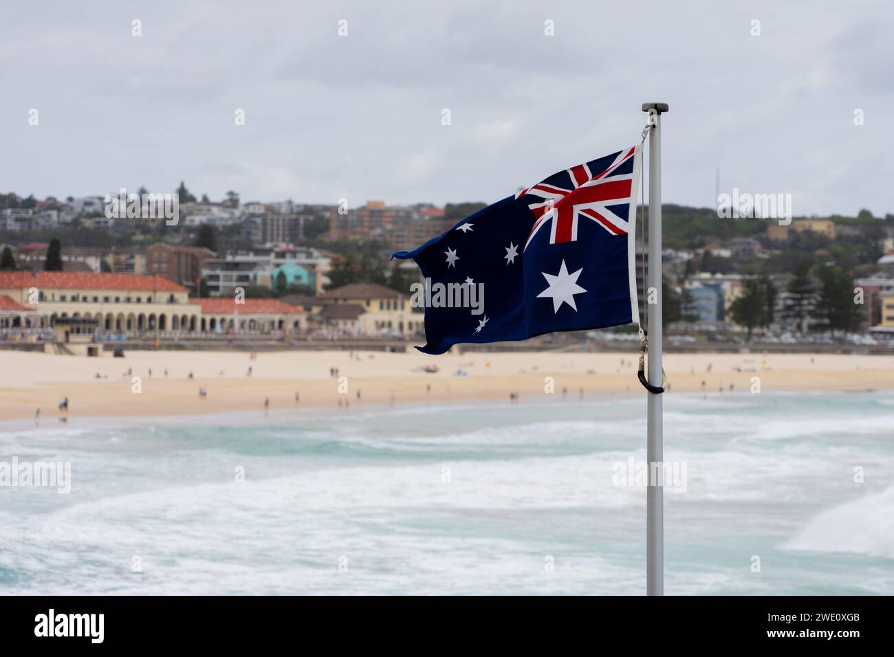 Beach flag bondi beach australia hi-res stock photography and images ...