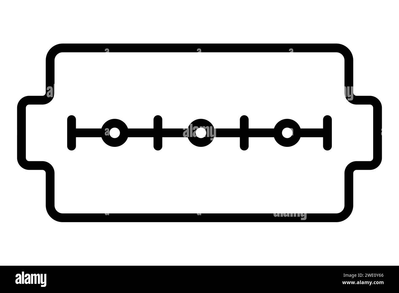 Razor blade icon. icon related to shaving and grooming. line icon style ...