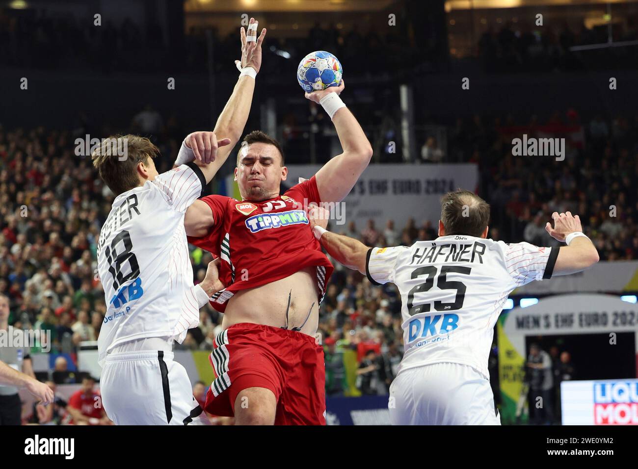 22.01.2024, Lanxess Arena, Koeln, GER, EHF Euro 2024, Men, Hauptrunde ...