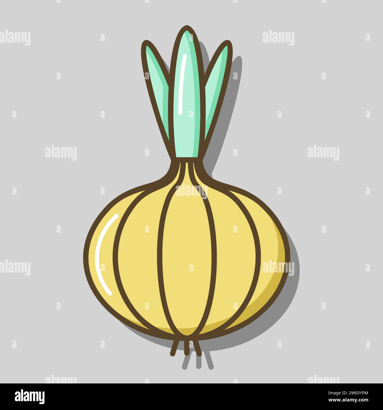 Onion isolated design vector icon. Vegetable sign. Graph symbol for ...