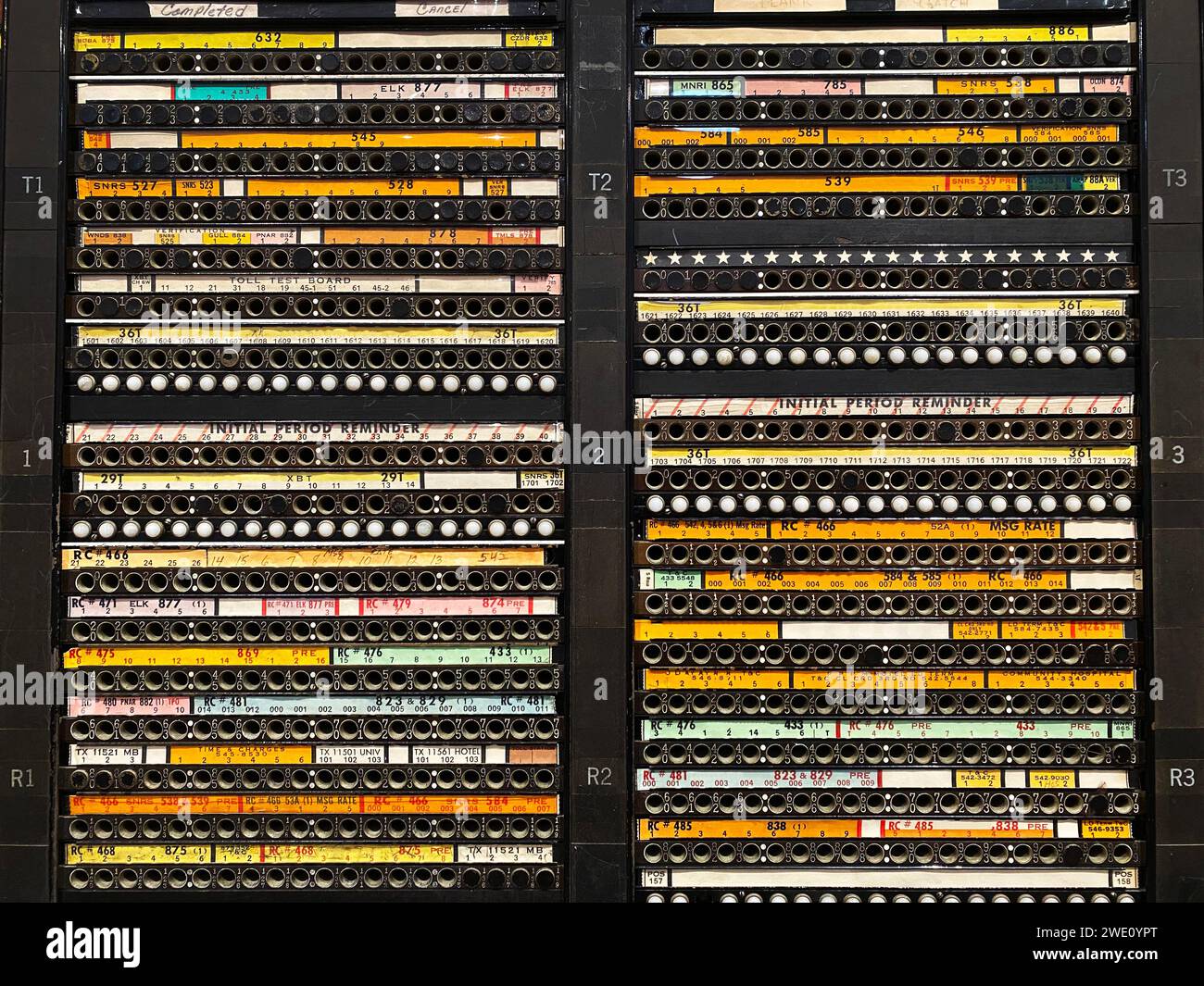 Vintage telephone switchboard Stock Photo - Alamy