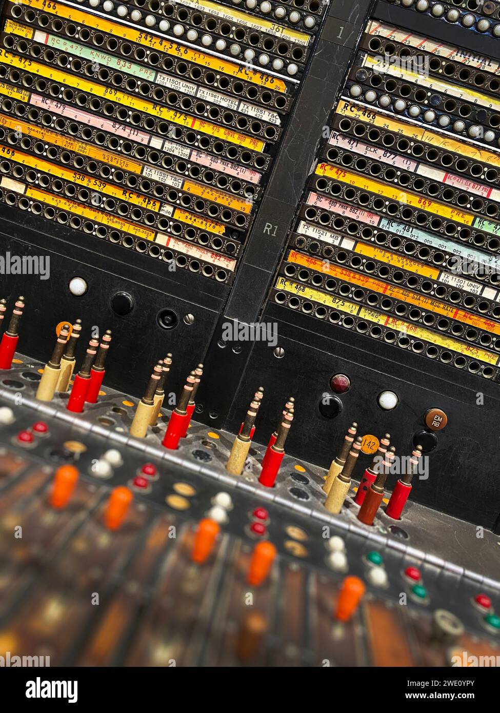 Historical telecommunication switchboard hi-res stock photography and images - Alamy