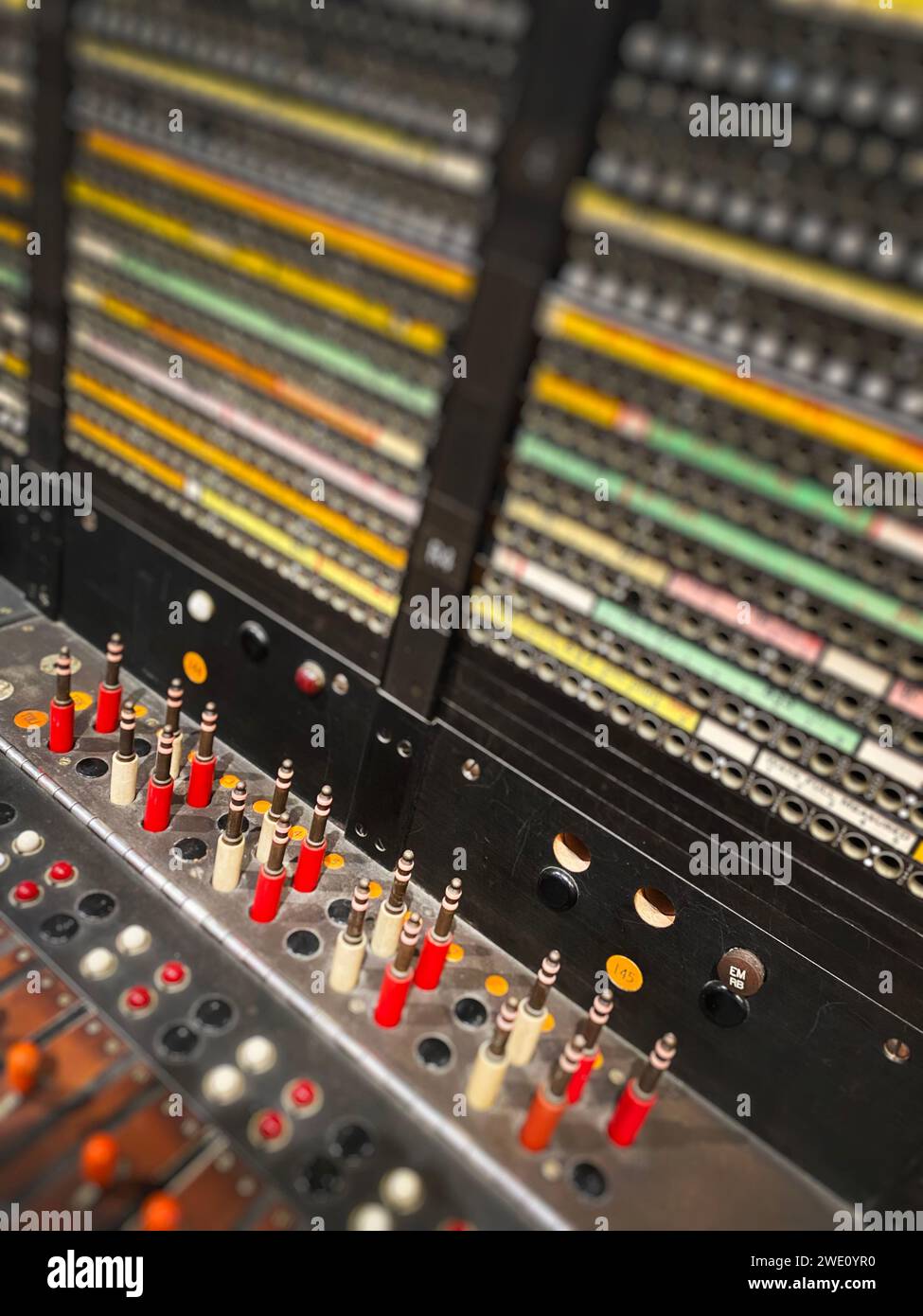 Vintage telephone switchboard Stock Photo - Alamy