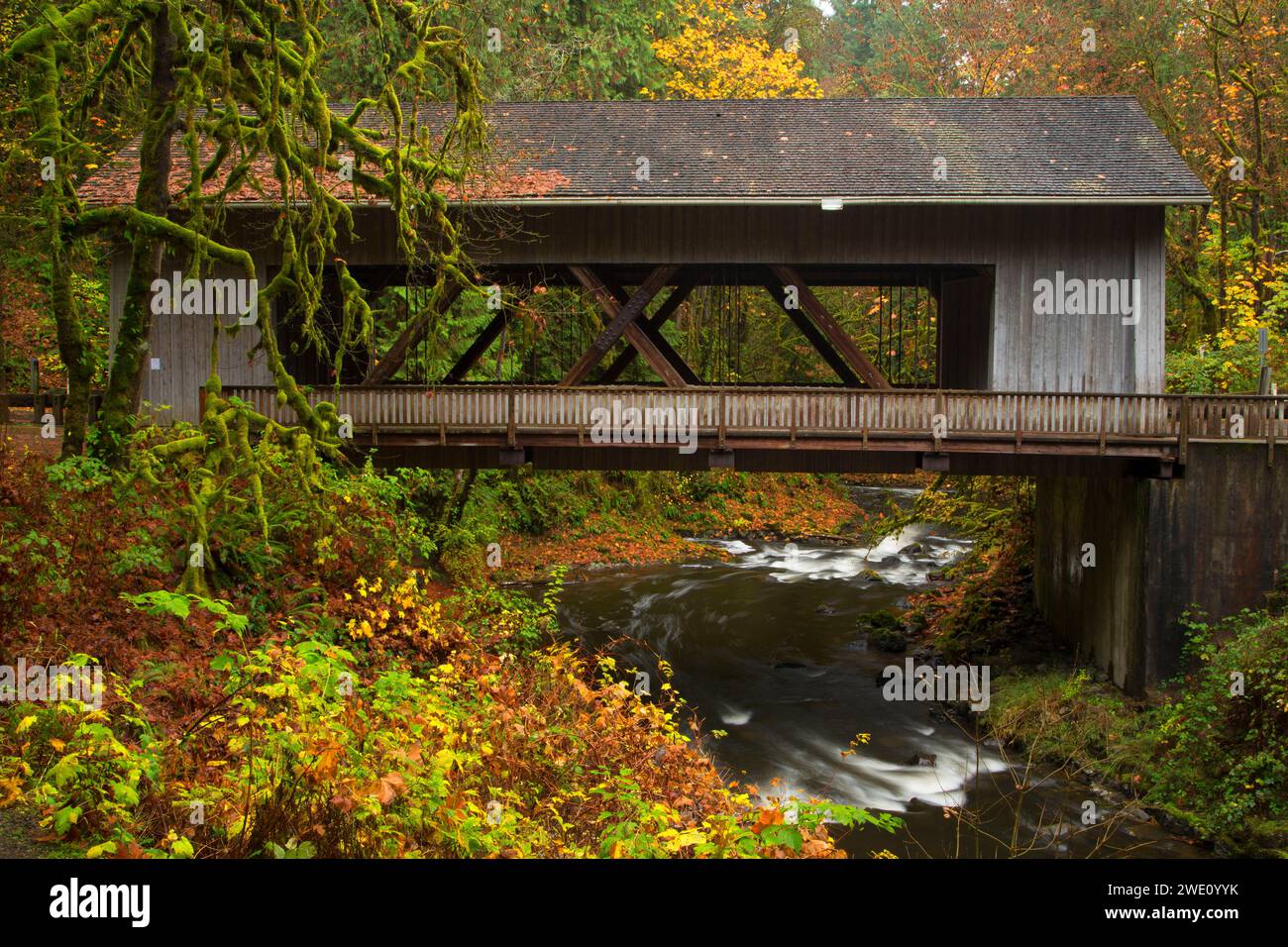 Cedar Creek Covered Bridge, Cedar Creek Grist Mill, Clark County ...