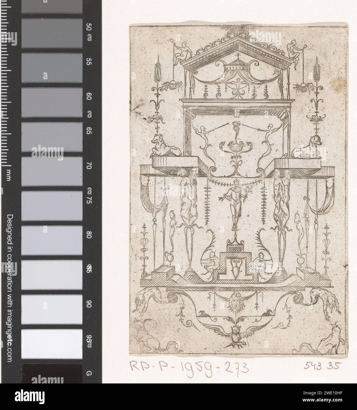 Composition with fantasy construction work, Anonymous, After Jacques ...