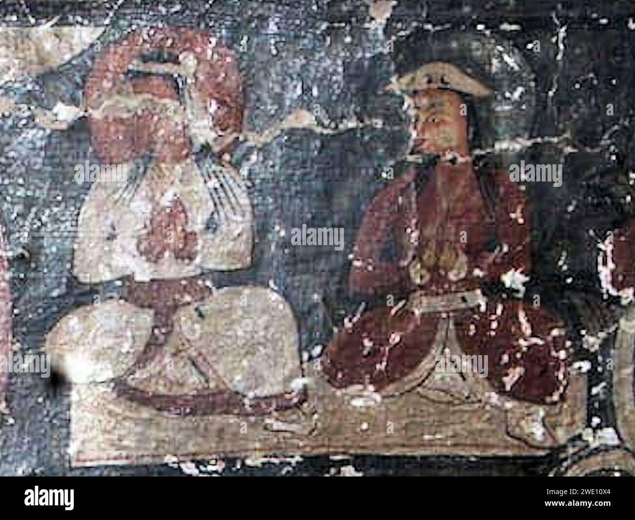 Alchi Dukhang mural (detail Stock Photo - Alamy