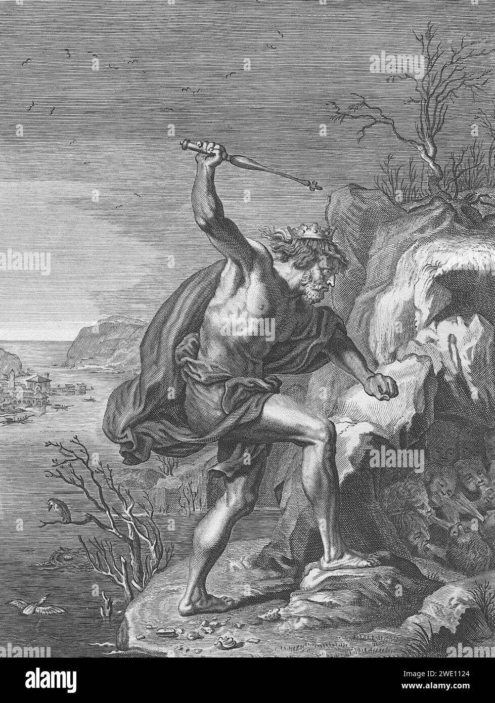 Alcyone and Ceyx transformed into Halycons (cropped Stock Photo - Alamy