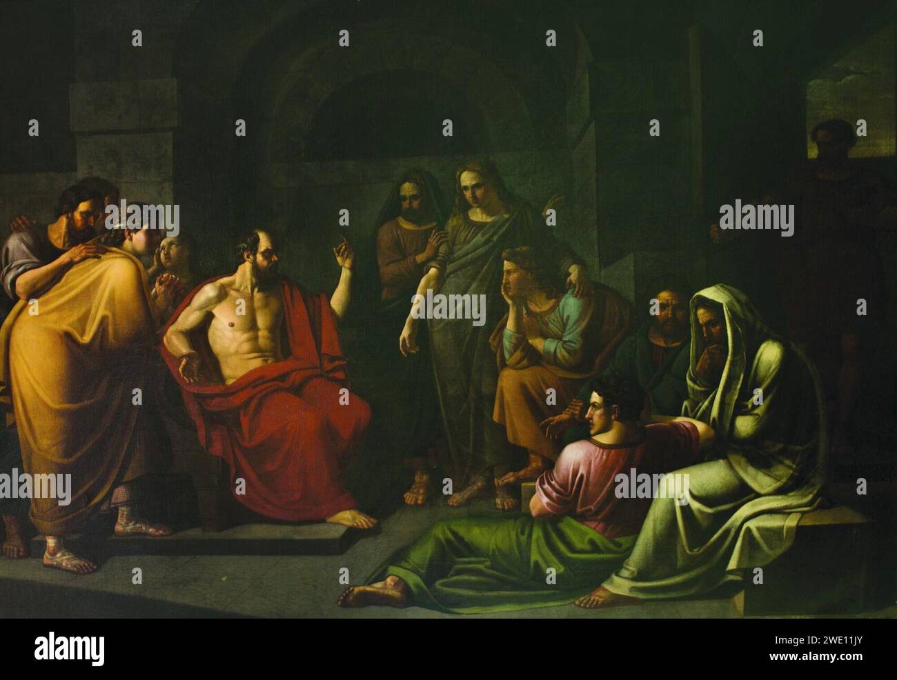 Aleksandr Notbek, Socrates With His Students, 1831 Stock Photo - Alamy