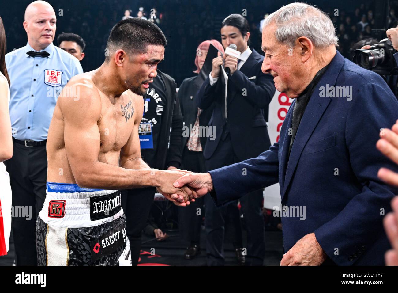 WBA and IBF super bantamweight champion Marlon Tapales of the ...