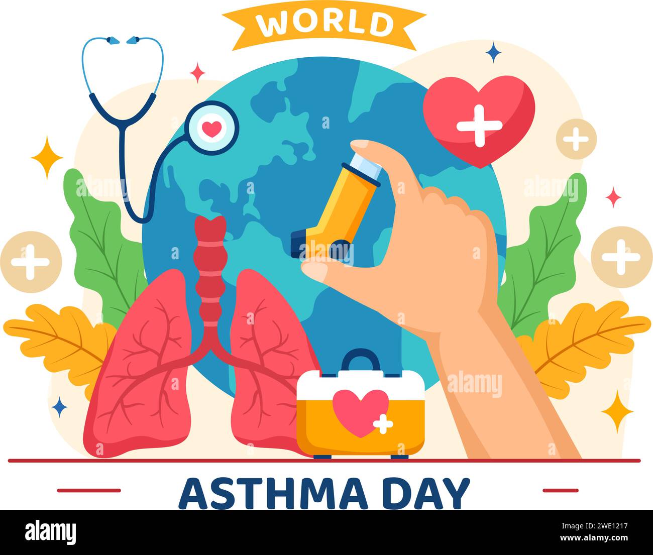 Asthma and allergy awareness day Stock Vector Images - Alamy