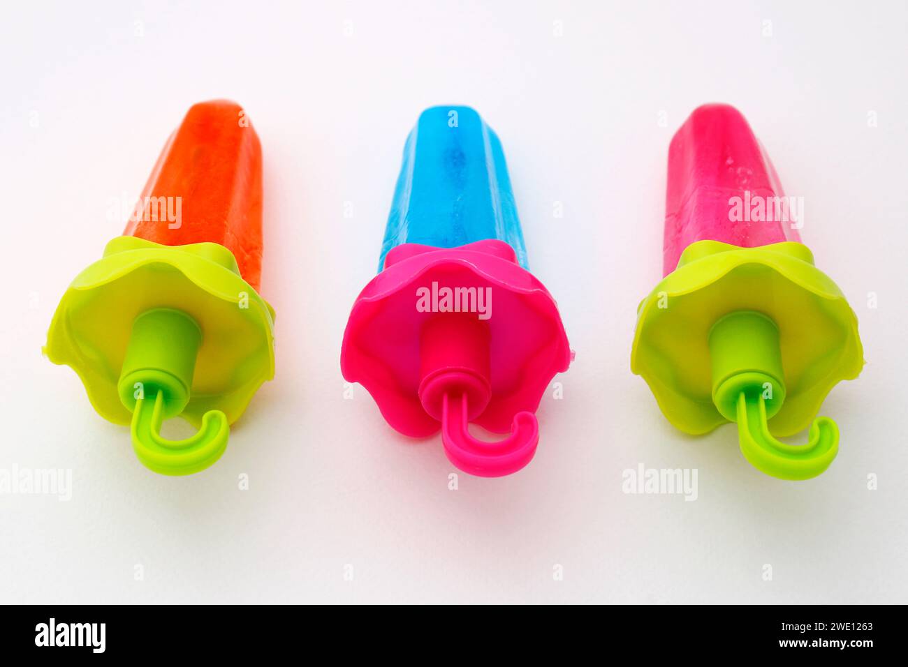 Homemade water ice creams of different colors Stock Photo - Alamy