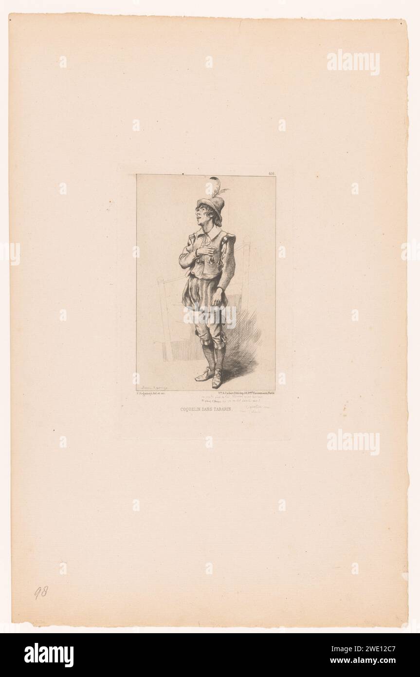 Actor Benoît-Constant Coquelin in by Rol van Tabarin, Frédéric Regamey ...