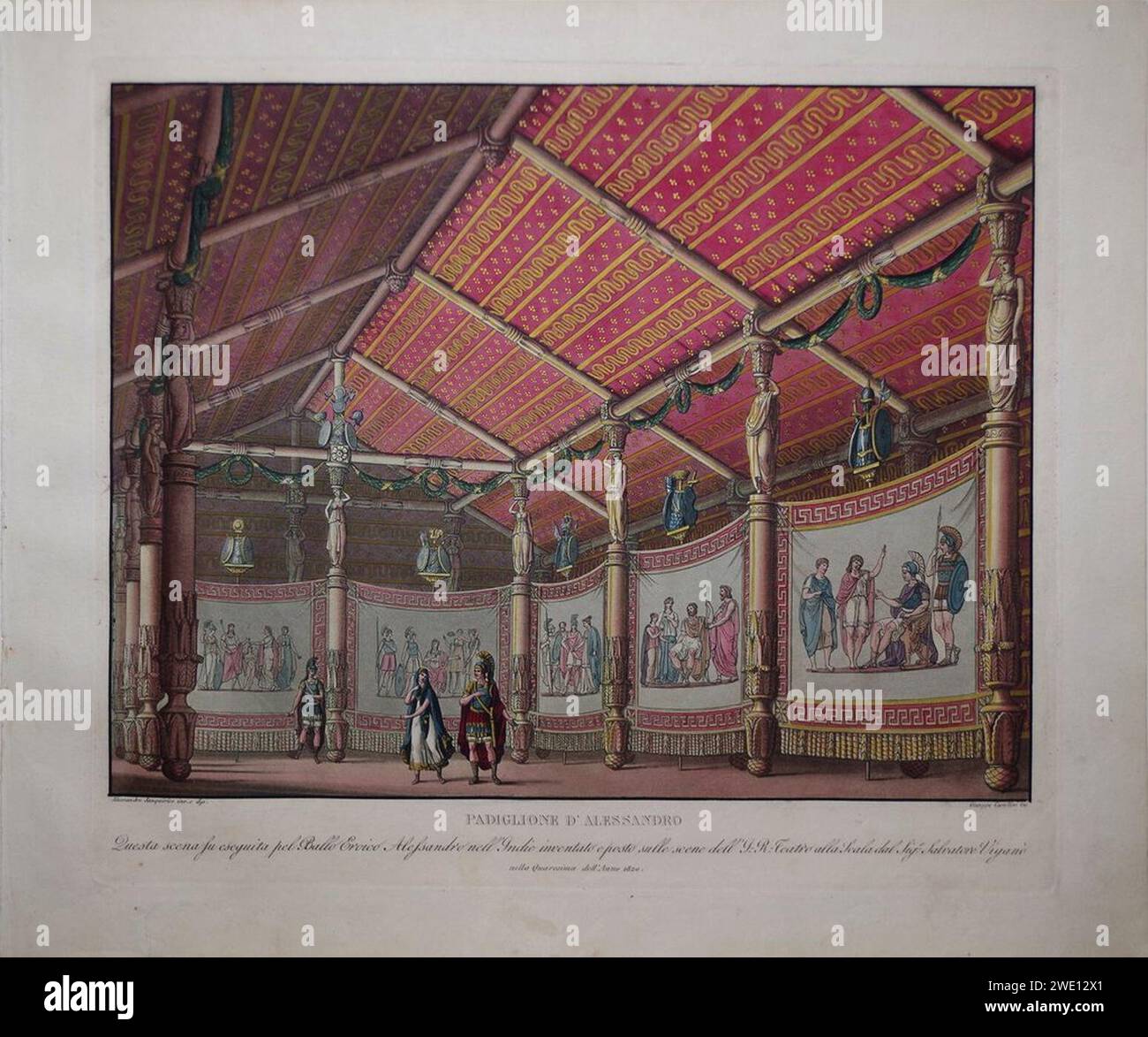 Alessandro Sanquirico - Padiglione d'Alessandro (set design for the ...