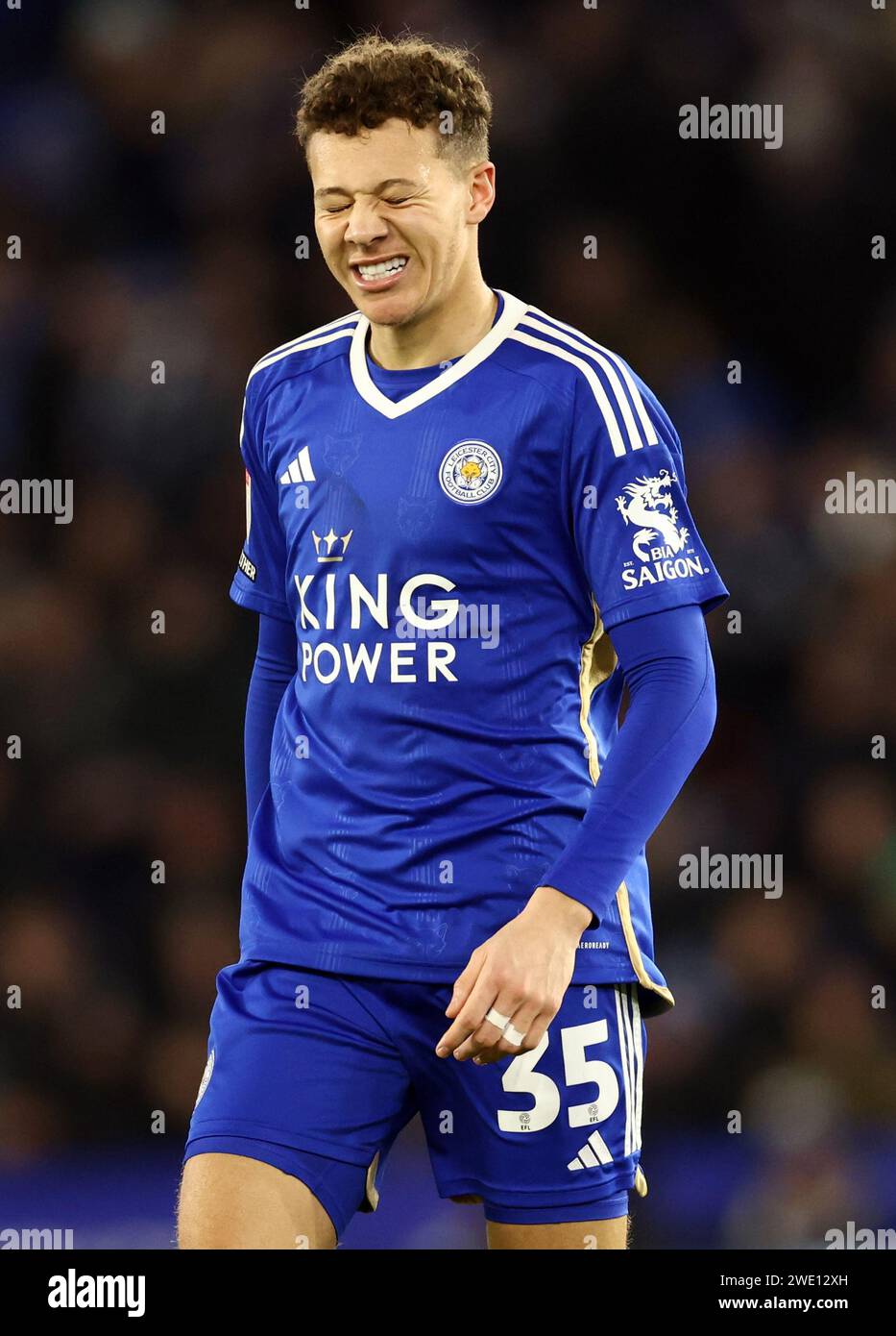 Leicester, UK. 22nd Jan, 2024. Kasey McAteer of Leicester City during ...