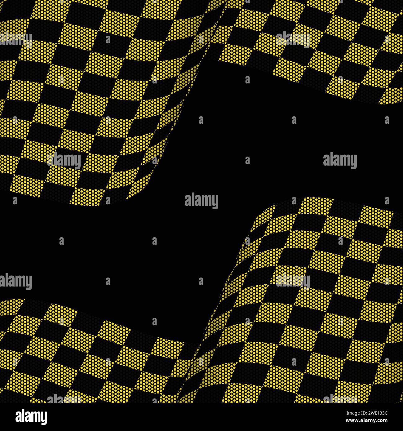 Sport race checkered flags hexagon Stock Vector Image & Art - Alamy