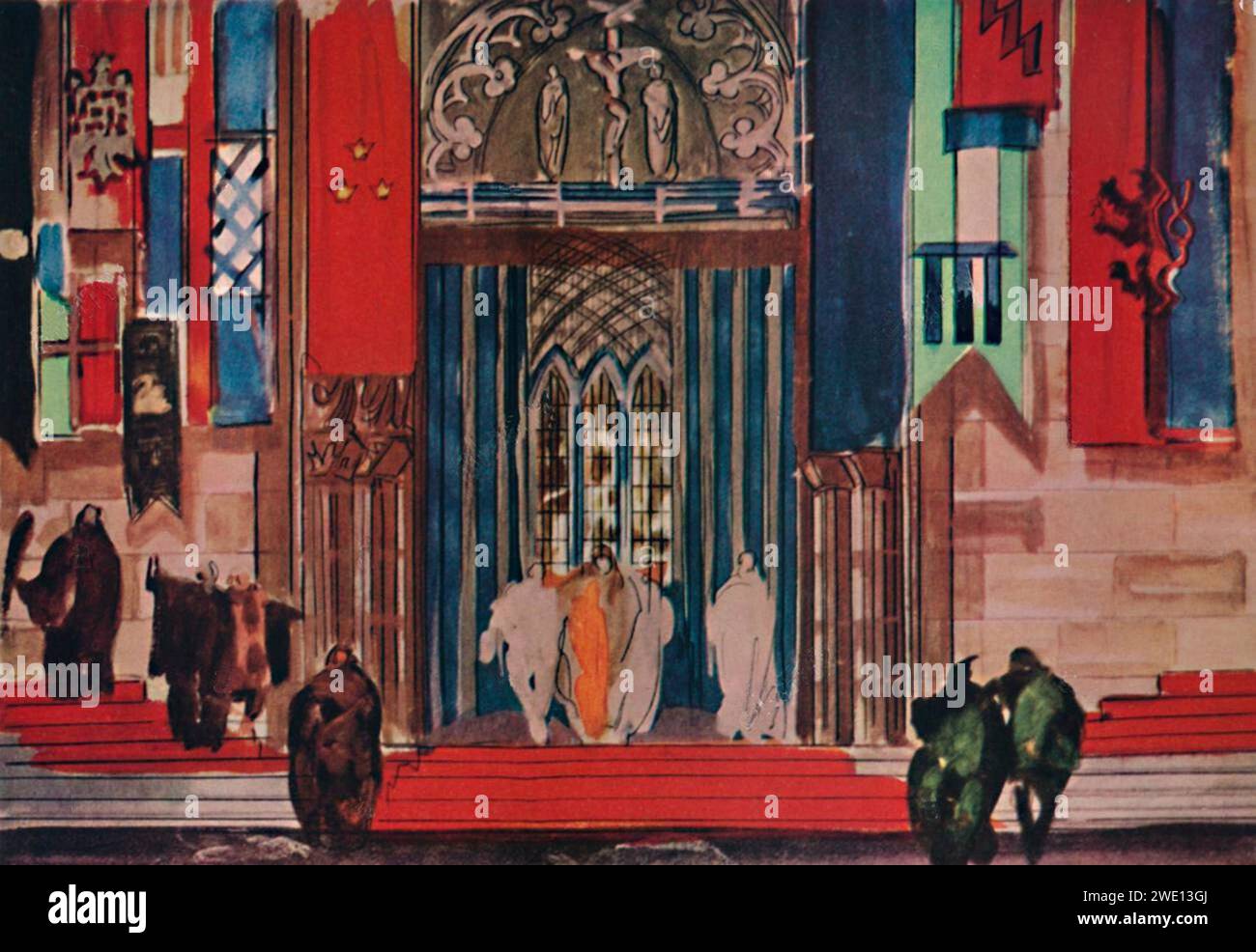 Alexander Baranowsky - Bühnenbild 1927 Stock Photo - Alamy