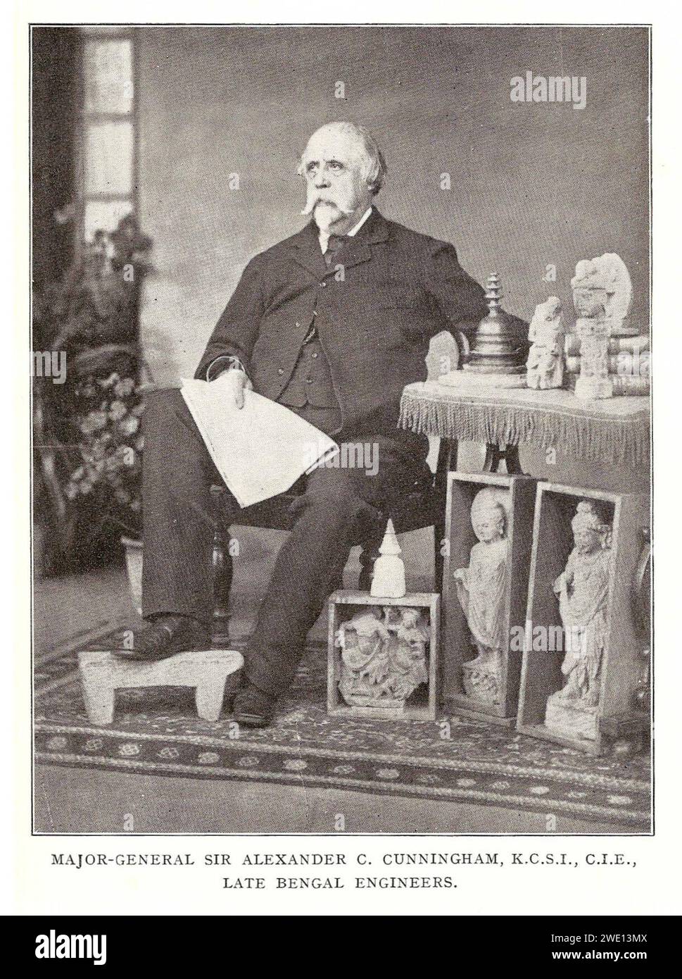 Alexander Cunningham of the ASI 02 Stock Photo - Alamy