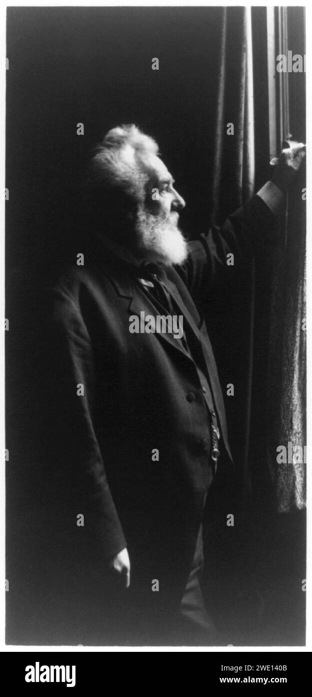 Alexander Graham Bell, three-quarter length portrait, standing, facing ...