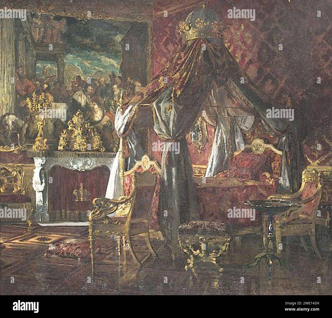 Alexander Henri Robert van Maasdijk - Vue d'une chambre d'apparat au ...