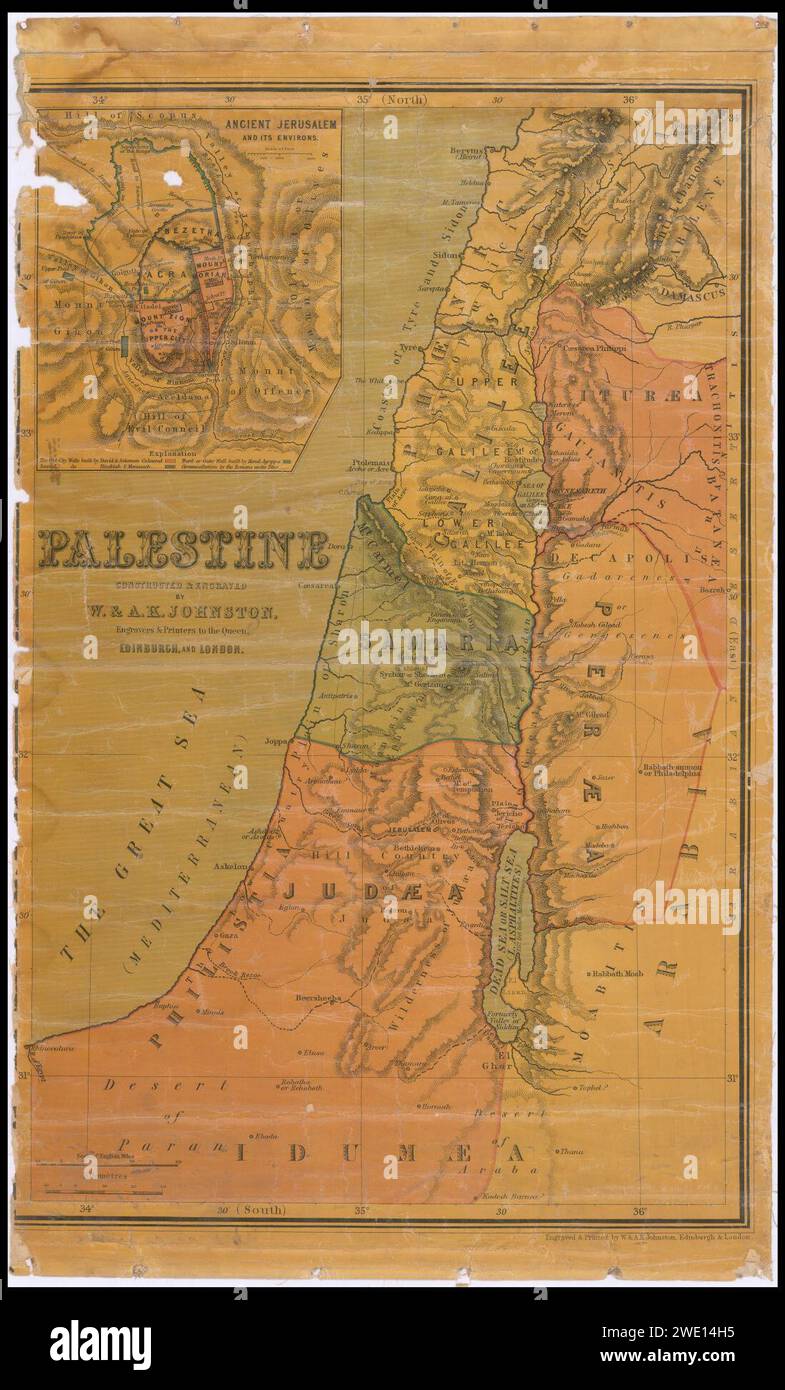 Alexander Keith Johnston, Palestine (FL36012634 3912043 Stock Photo - Alamy