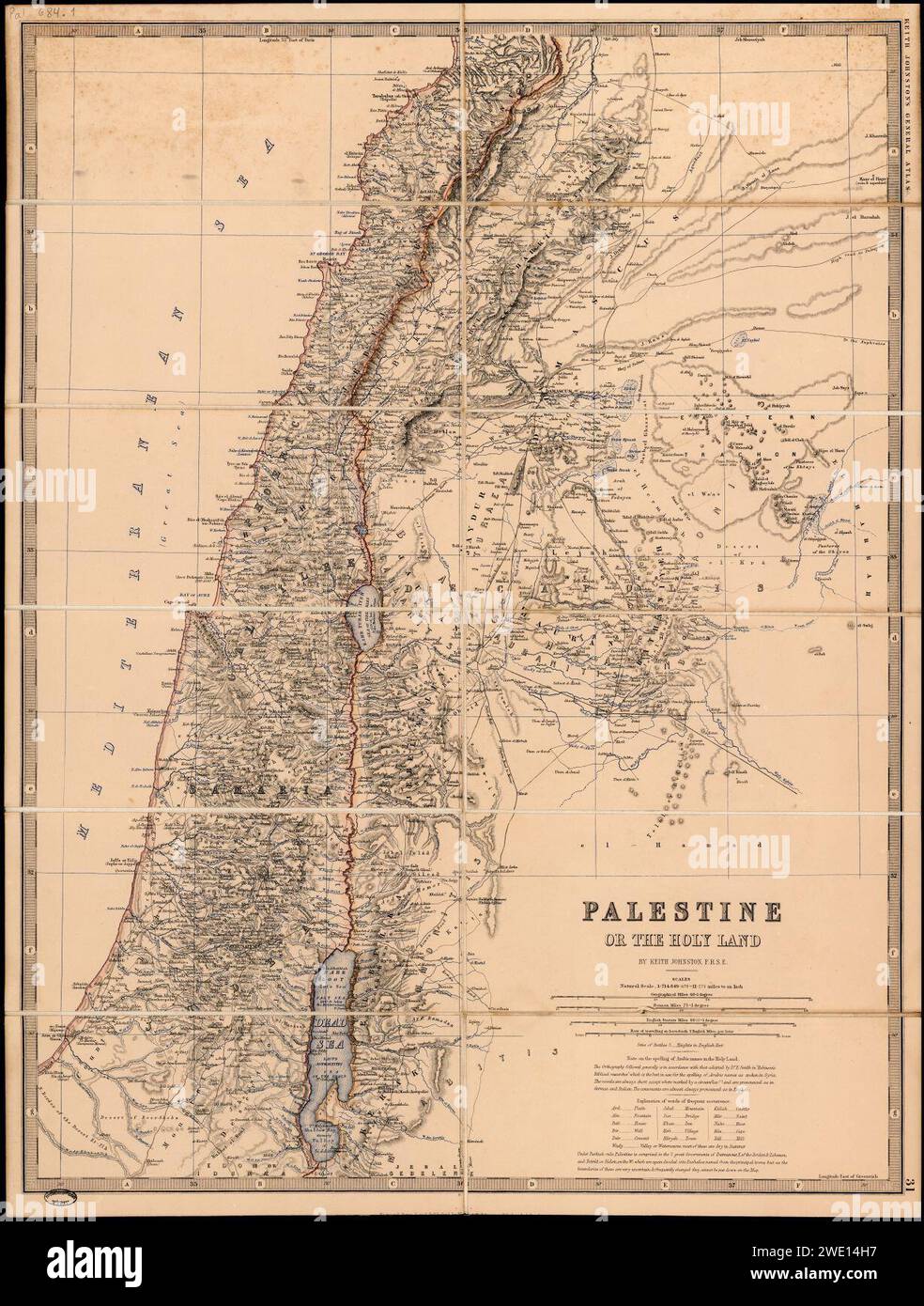 Alexander Keith Johnston, Palestine or the Holy Land (FL170208320 ...