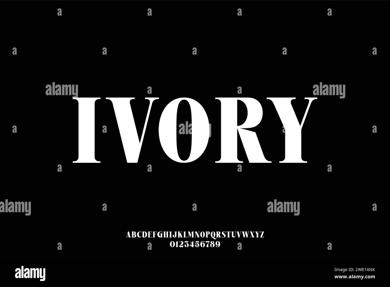 Strong elegant high contrast serif alphabet display font vector Stock ... Strong elegant high contrast serif alphabet display font vector Stock ...