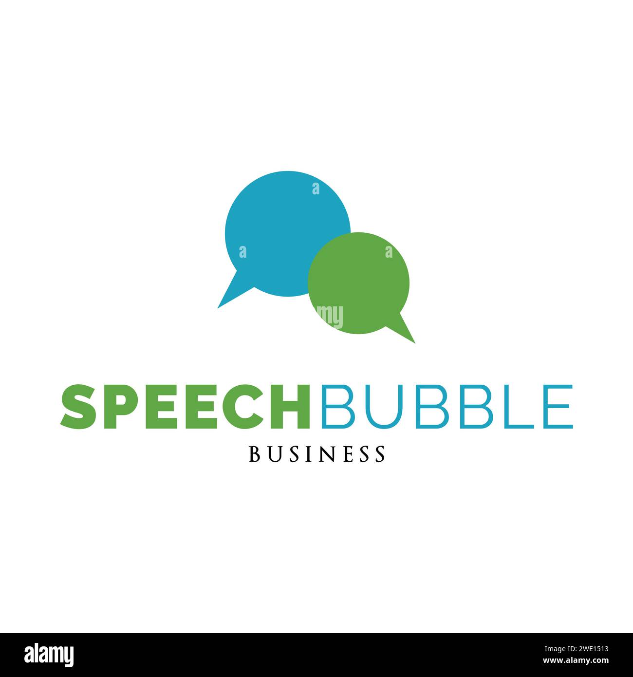Dialogue communication icon logo design hi-res stock photography and ...