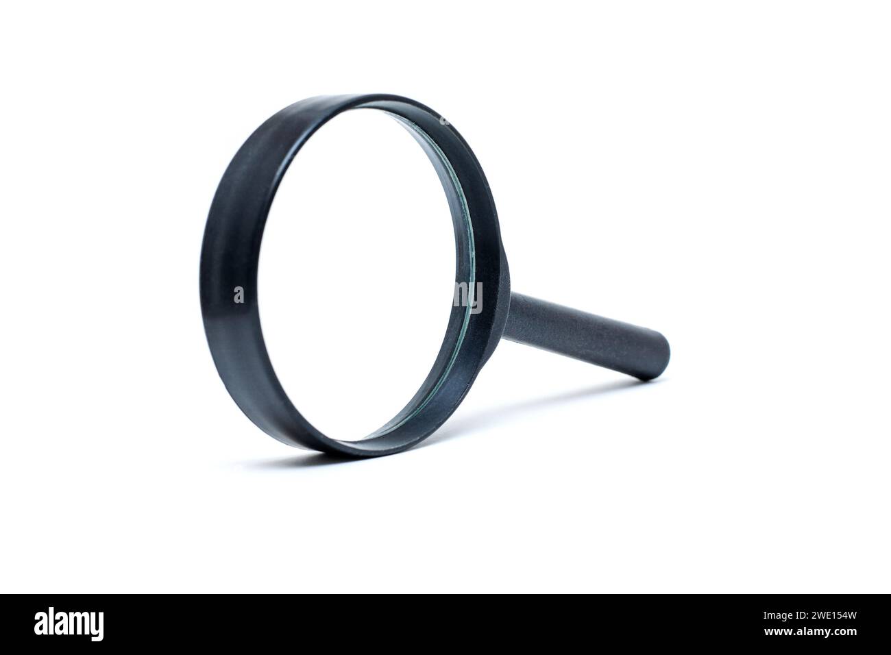 Magnifying glass isolated on white background Stock Photo - Alamy