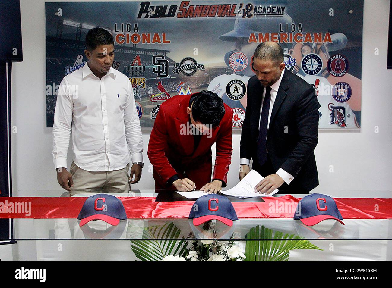Dominican Republic. 5th Jan, 2024. Young Venezuelan baseball player ...