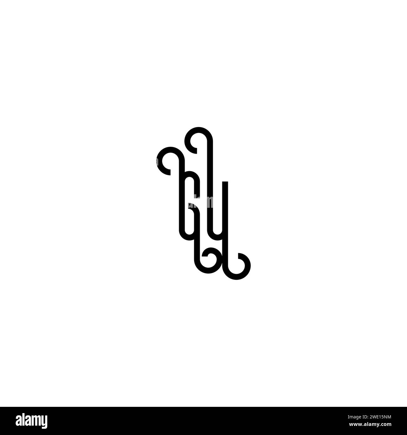 Gu letter logo design Cut Out Stock Images & Pictures - Alamy