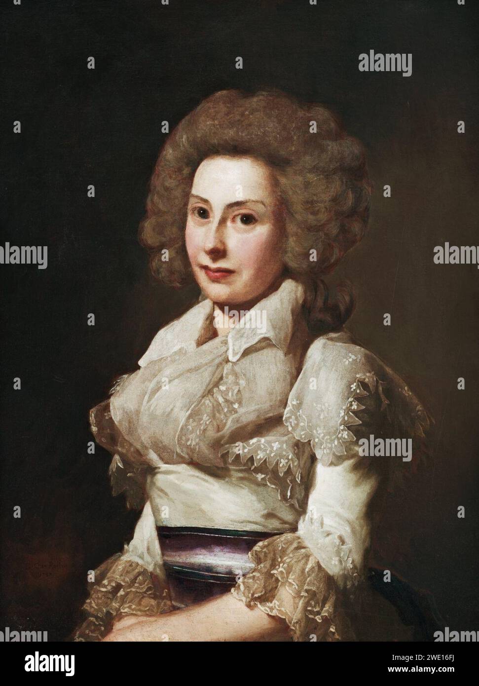 Alexander Roslin - Alexandrine Elisabeth Roslin (1761-1797 Stock Photo ...