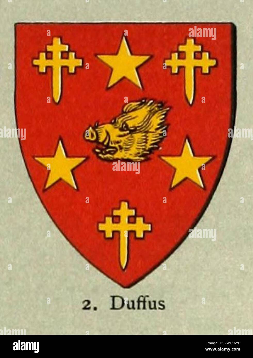 Alexander Sutherland 8th of Duffus Coat of Arms Stock Photo - Alamy