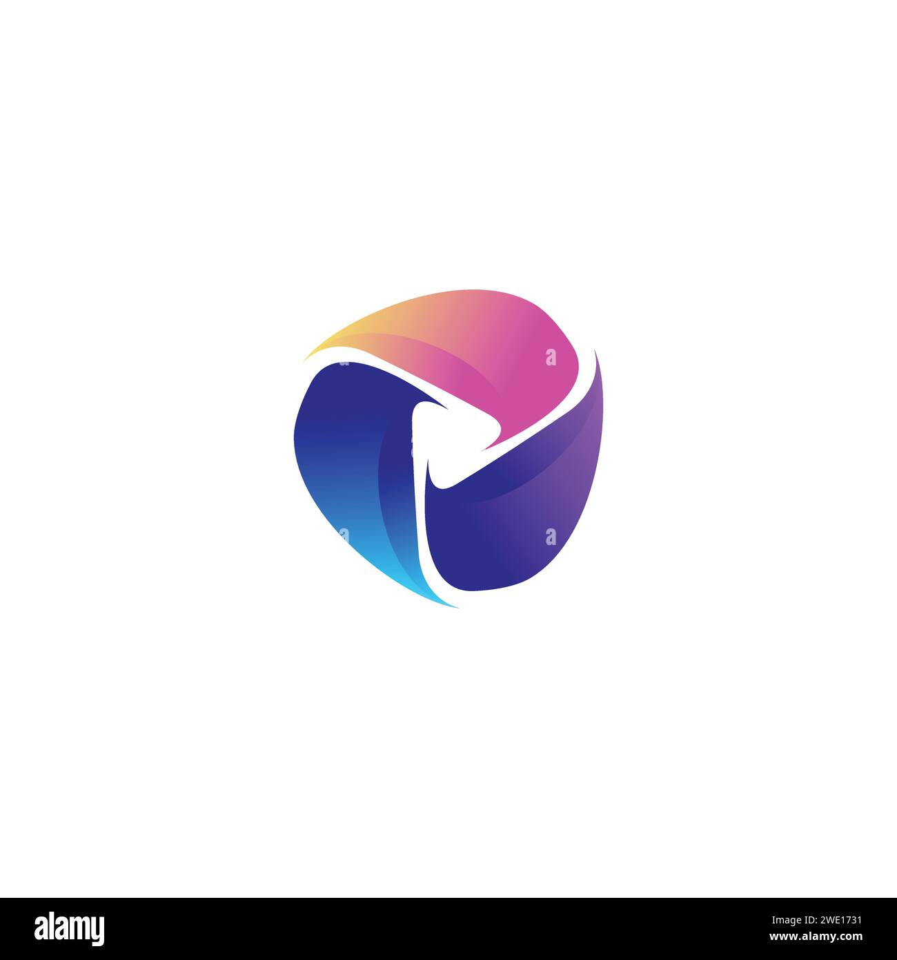 Creative Idea colorful Play media logo digital vector design template ...