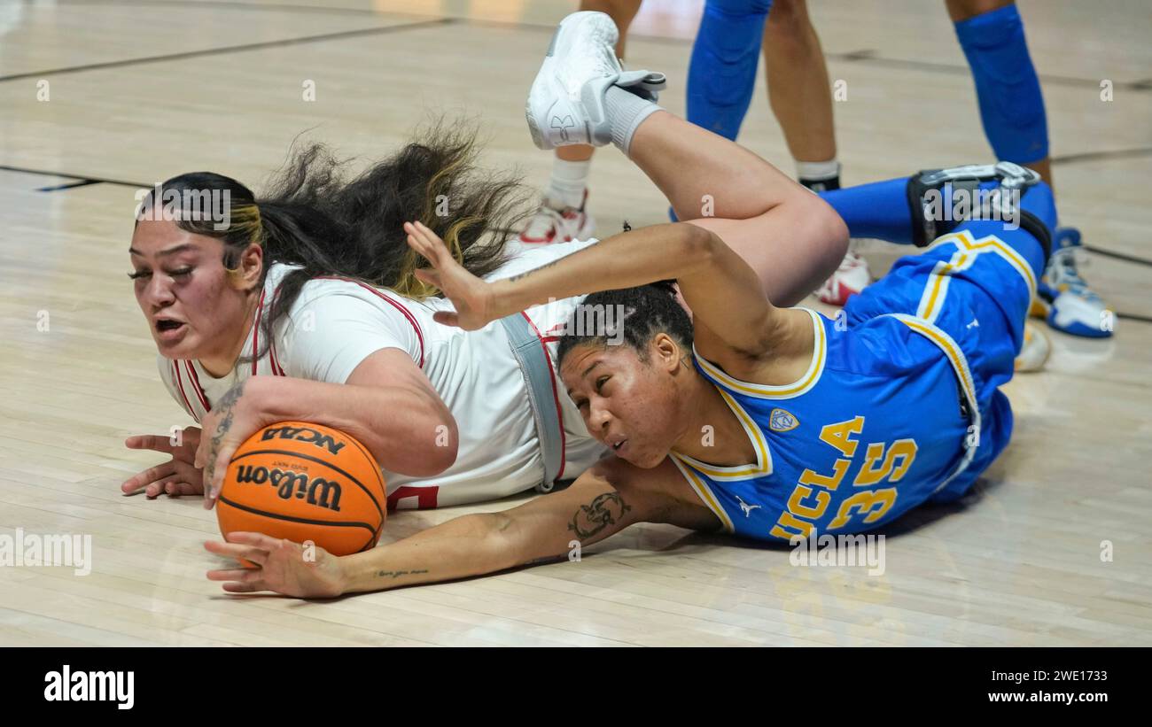 Utah's Alissa Pill, left, and UCLA guard Camryn Brown (35) battle for a ...