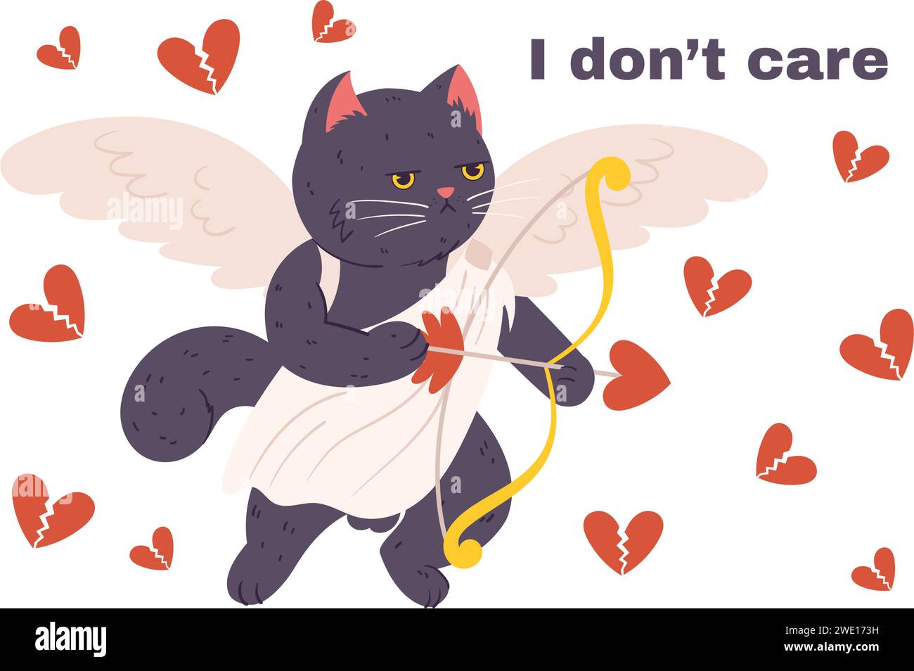 Annoyed angel Stock Vector Images - Alamy