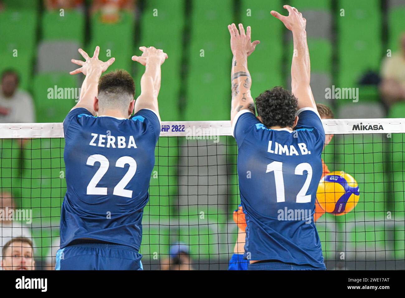 Nicolas Zerba, Bruno Lima, (Argentina). Volleyball World Championship ...