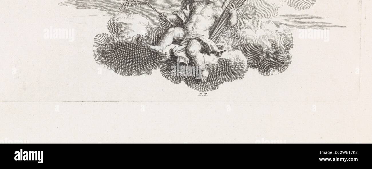 Engel with the flowering staff of Aaron, death of Aaron and incense ...