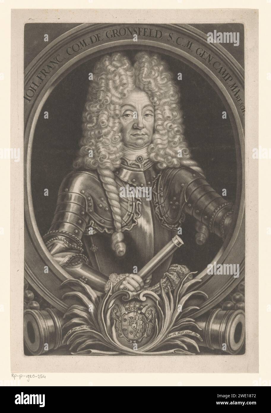 Portrait van Johann Franz von Bronckhorst and Gronsfeld, Elias ...