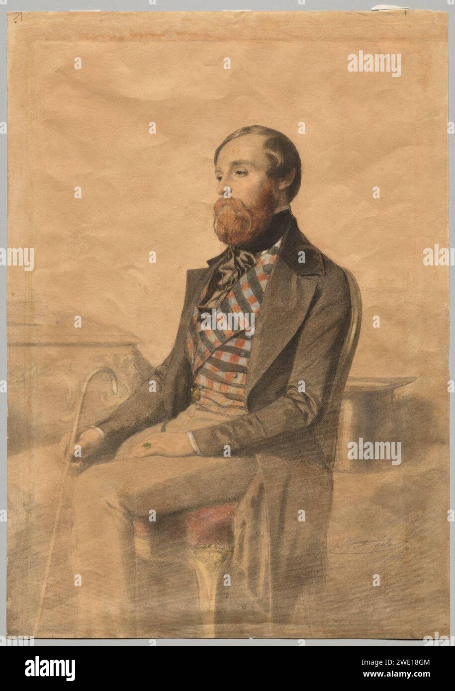 Alexandre Bida (French, 1823-1895) - Portrait of Alfred de Musset (1810 ...