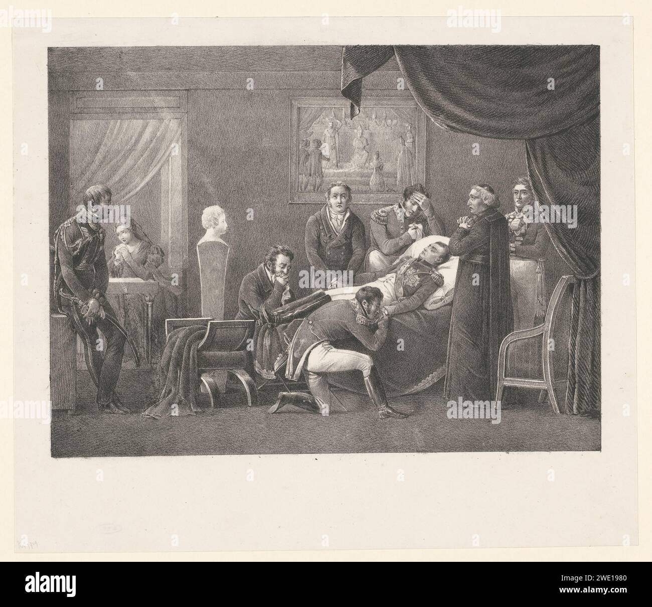 Death of Napoleon, 1821, Anonymous, 1821 - 1825 print Death of Napoleon ...