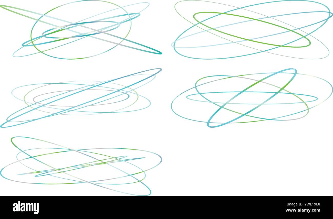 An abstract cut out transparent iridescent oval gradient shape ...