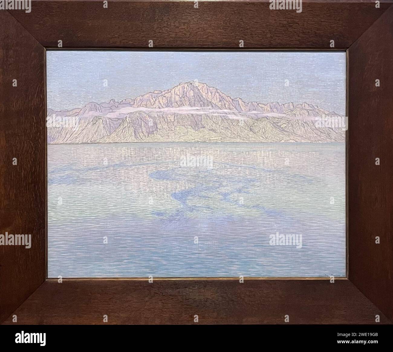 Alexandre Perrier, Morning at Lake Territet, 1901 Stock Photo - Alamy